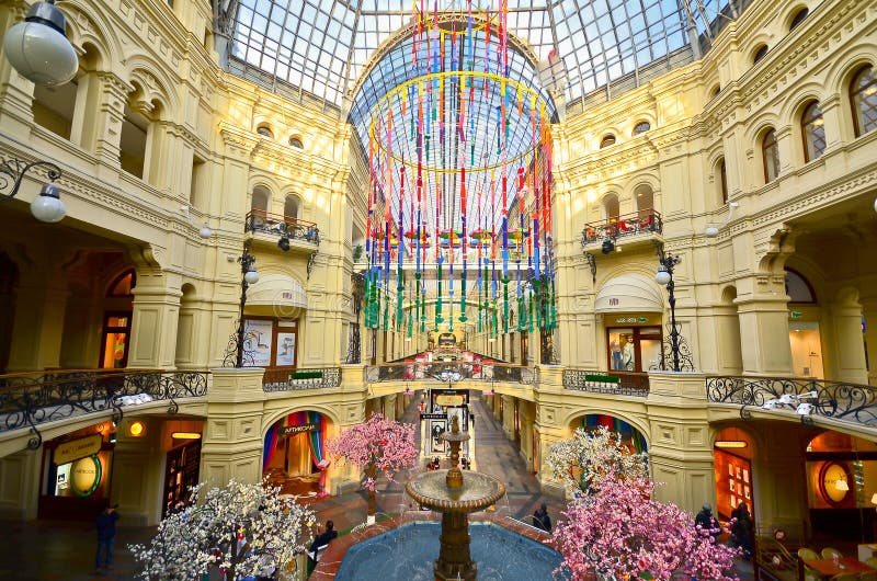 The famous GUM, Moscow editorial photo. Image of russian - 26986946