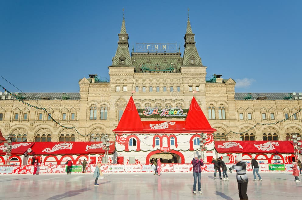 The famous GUM, Moscow editorial photography. Image of federation ...