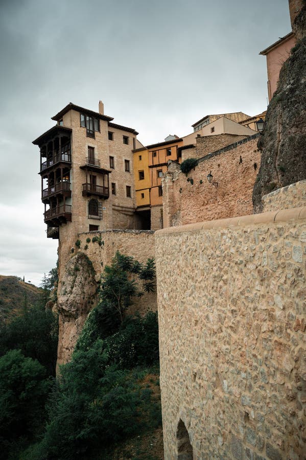 Famous and Historic Hanging Houses of Cuenca, Spain Stock Photo - Image ...