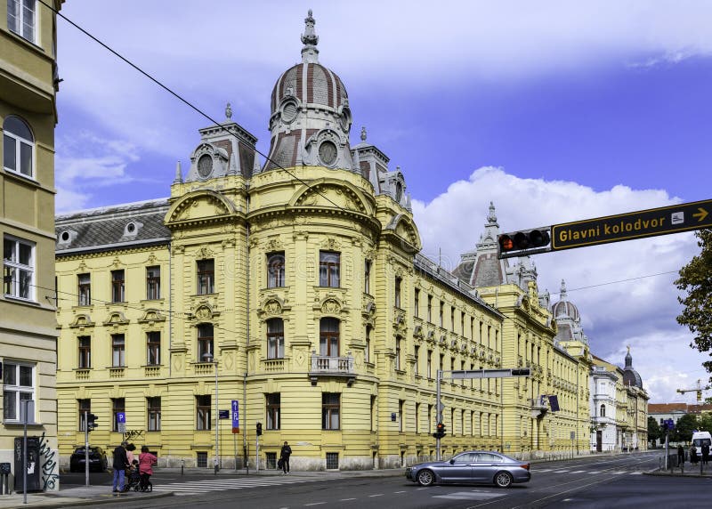 Famous Historic King Tomislav Square in Zagreb, Croatia Editorial Stock ...
