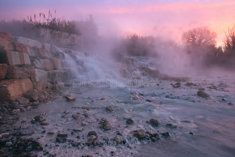 Saturnia Hot Springs stock photo. Image of area, bottom - 208262038