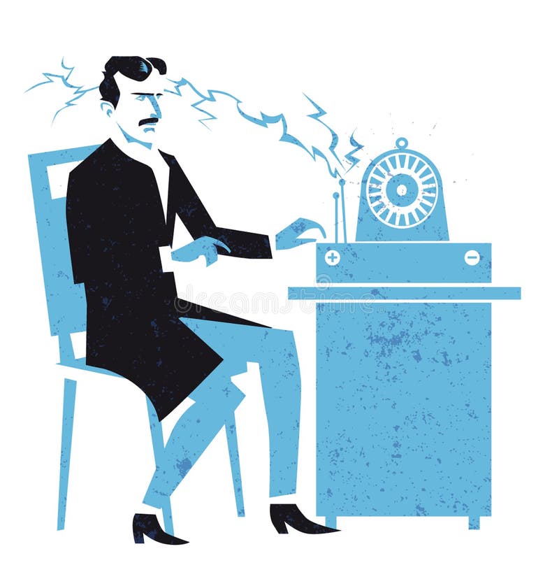 Famous Inventor Nikola Tesla, the Scientist, Electrical Engineer, Stock ...