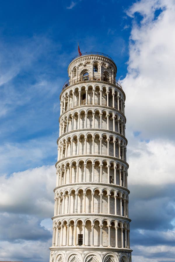 Famous Italian Pisa Tower Close-up. Stock Image - Image of europe ...