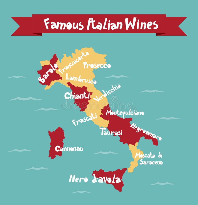 Map Of Italy Wine Country