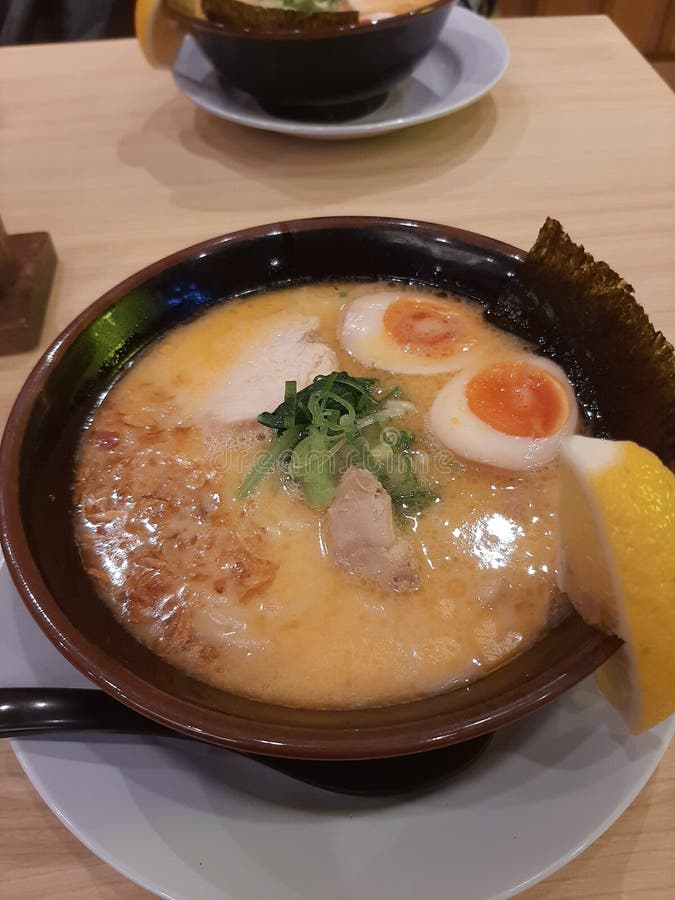 Famous Japanese Ramen stock image. Image of leasure - 261714351