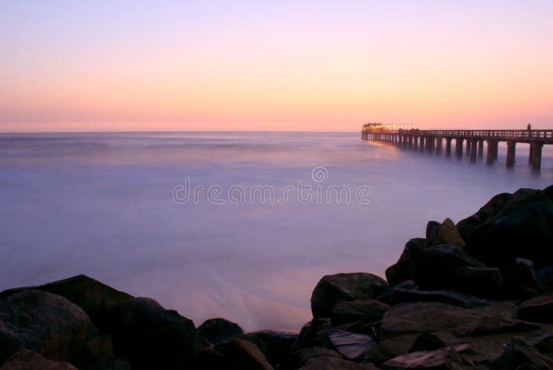 Famous Jetty in Swakopmund, Northwestern Namibia Stock Photo - Image of ...