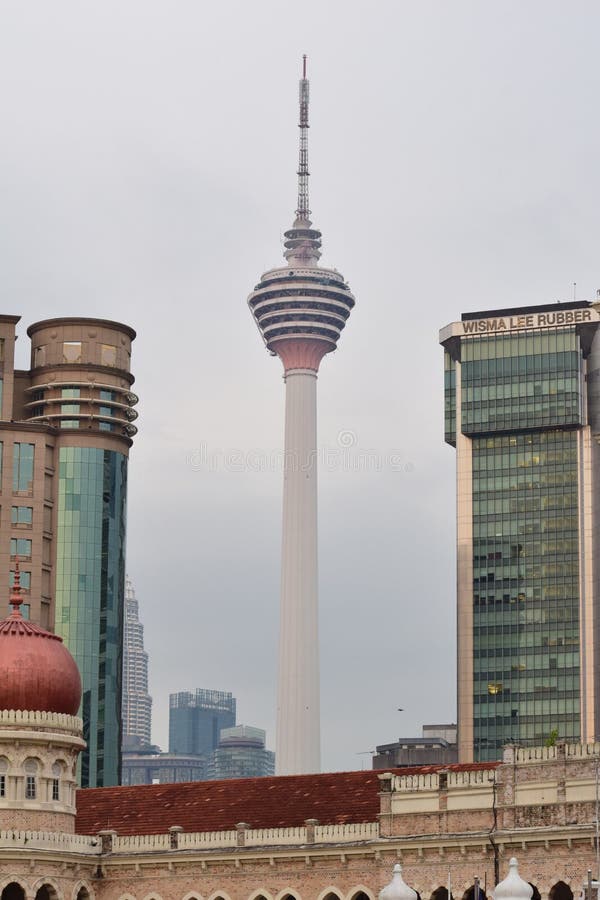 Famous KL Tower from the Independence Square Editorial Photography ...