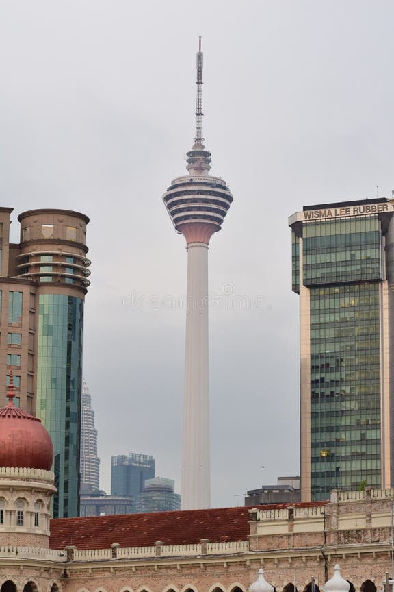 Famous KL Tower from the Independence Square Editorial Photography ...