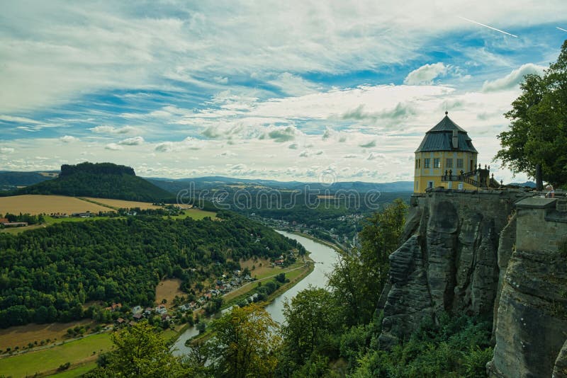 Koenigstein fortress stock image. Image of nature, german - 267560889