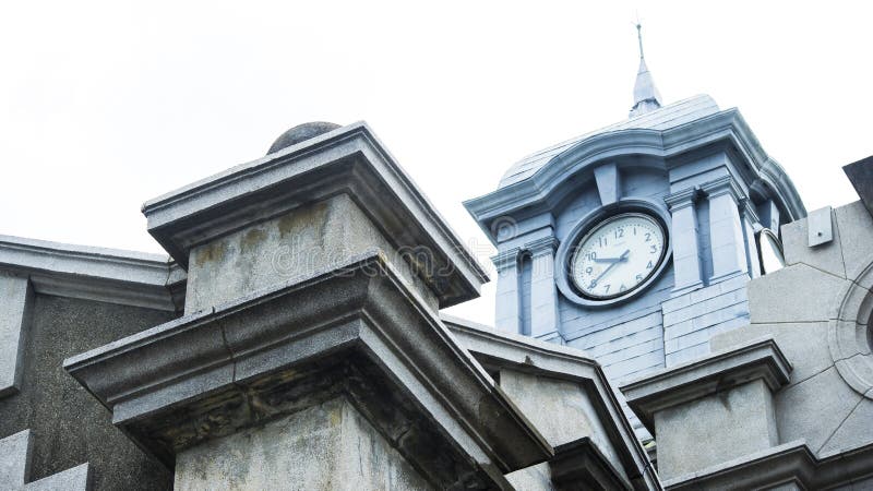 The ancient clock tower stock image. Image of abstract - 120966145