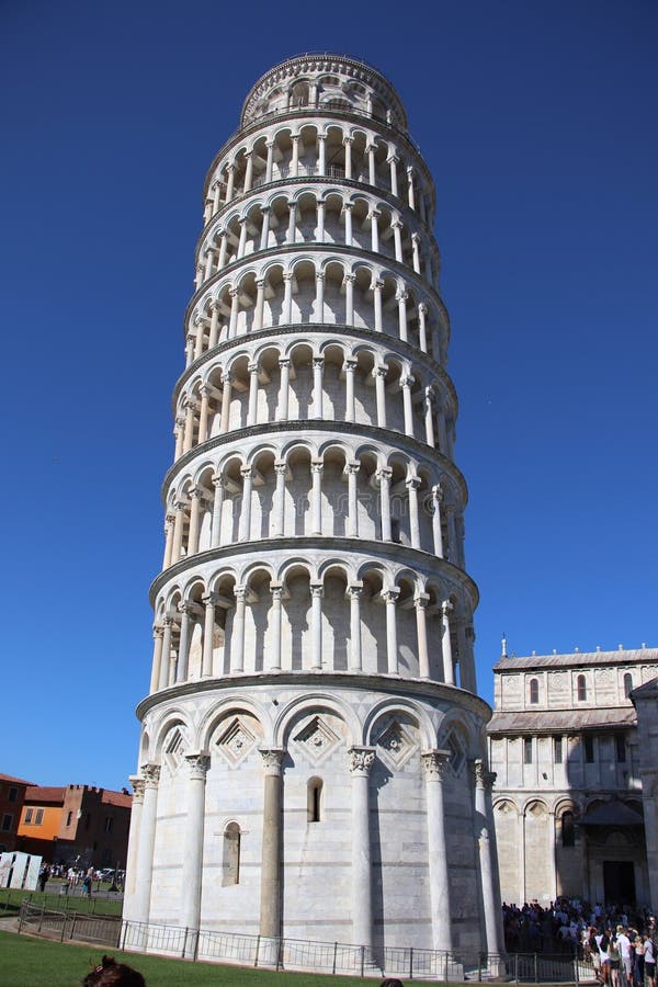 The Famous Leaning Tower in Pisa in Tuscany in Italy Editorial ...