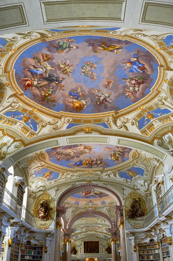 The Famous Library of Admont Abbey Editorial Photo - Image of ...