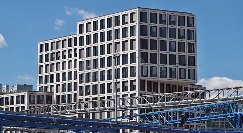 Famous Library of Stuttgart Editorial Stock Image - Image of cube ...