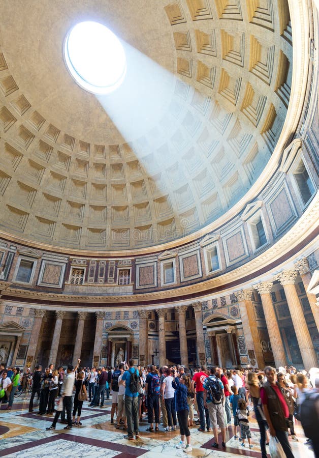 The Famous Light Ray in Rome Pantheon Editorial Stock Image - Image of ...