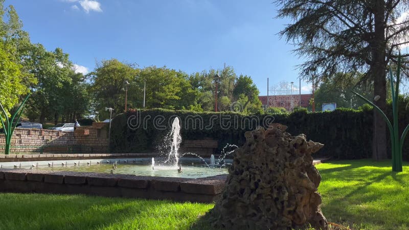 The Famous Lion Statue in Ifran, Morocco Stock Footage - Video of ...