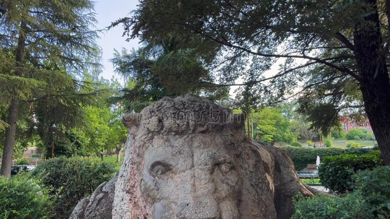 The Famous Lion Statue in Ifran, Morocco Stock Video - Video of africa ...