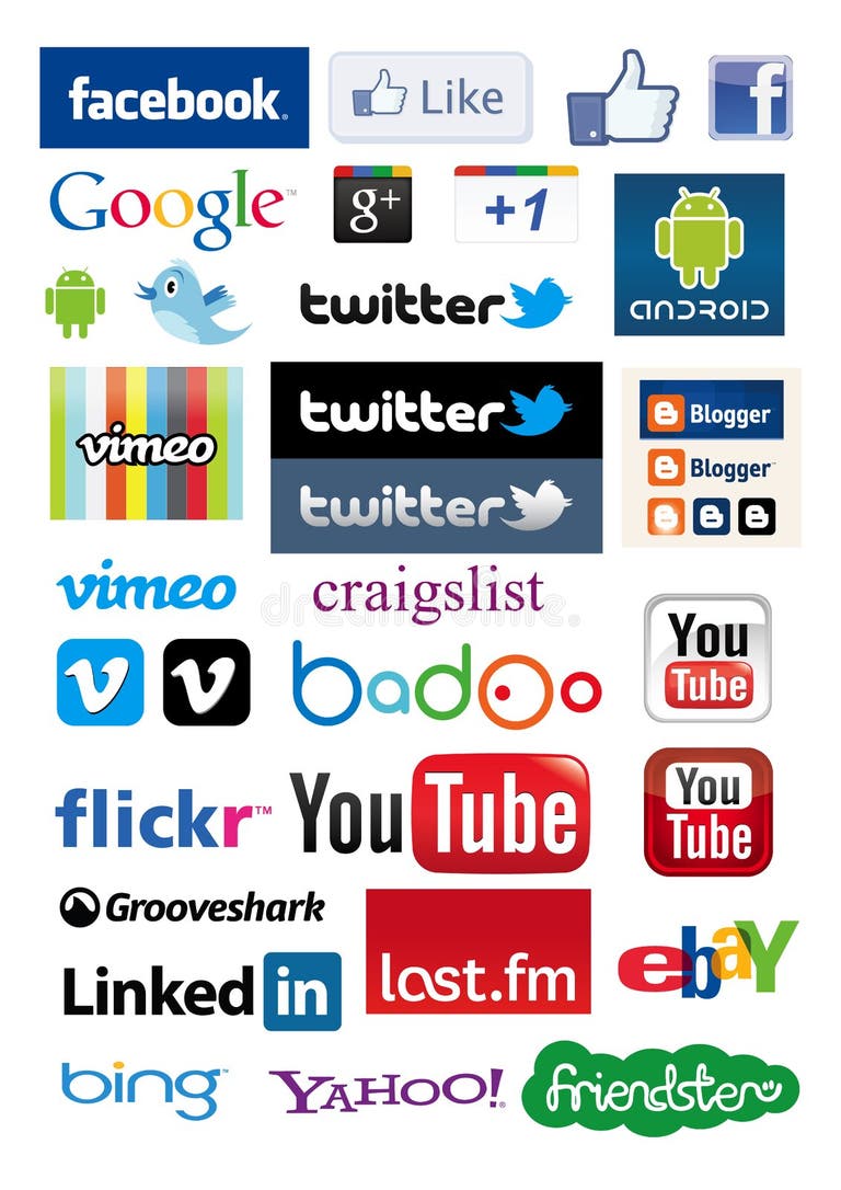 Famous Internet Logos Stock Illustrations – 147 Famous Internet Logos ...