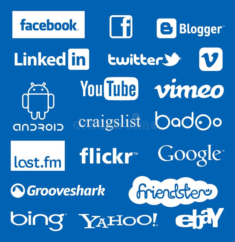 Famous logo collection editorial photo. Illustration of adroid - 24126506