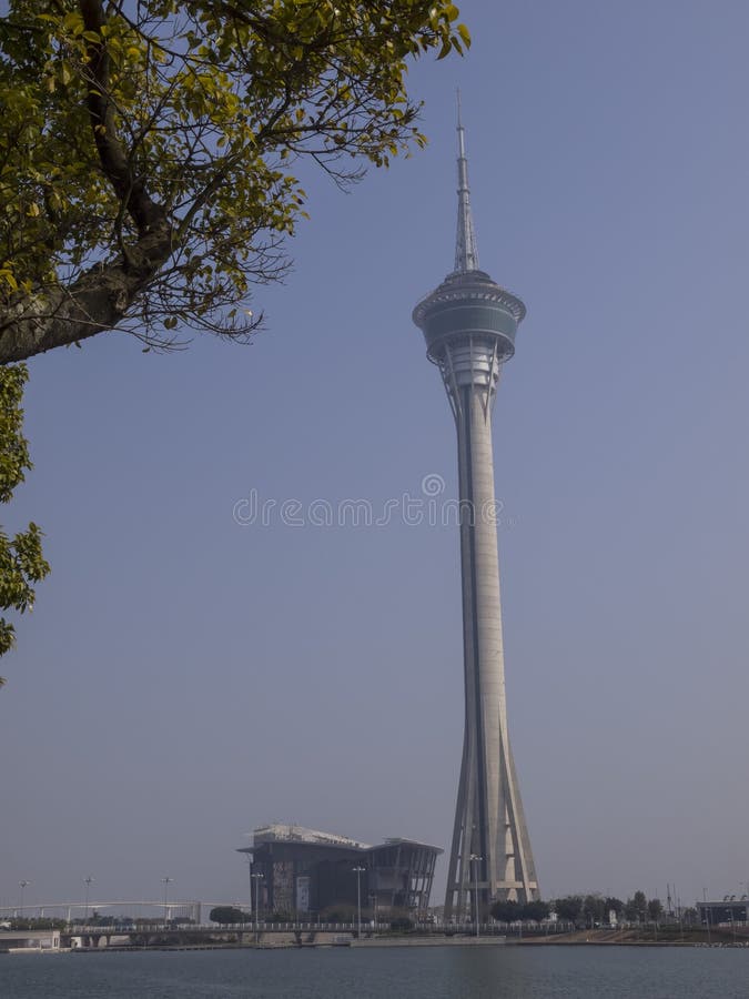 The famous Macau tower stock photo. Image of china, blue - 67566774