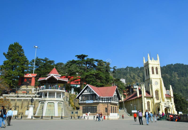 Mall Road Shimla editorial photography. Image of shimla - 99353372