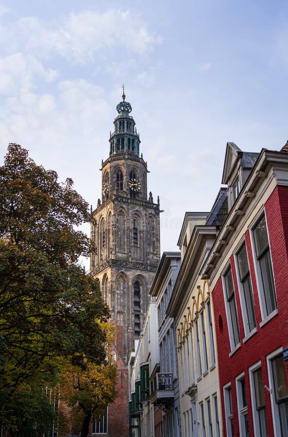 The Famous Martinitoren in Groningen Stock Photo - Image of roof ...