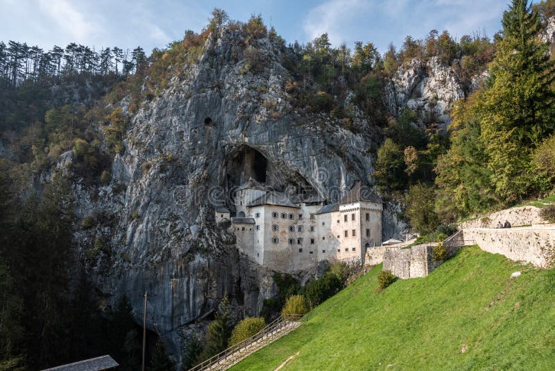 Famous Medieval Predjama Cave Castle in Slovenia Stock Photo - Image of ...