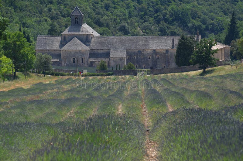 Famous Monastery in Senaque, Provence Stock Image - Image of building ...