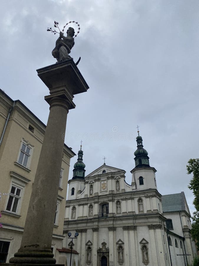 Famous Monument in Krakow, Poland. Historical Monument Editorial ...