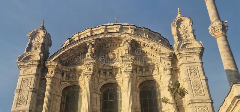 Famous Mosque in Istanbul OrtakÃ¶y with the Baroque Facade Stock Photo ...