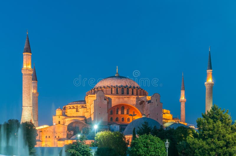 The Famous Mosque in Turkish City of Istanbul Stock Image - Image of ...