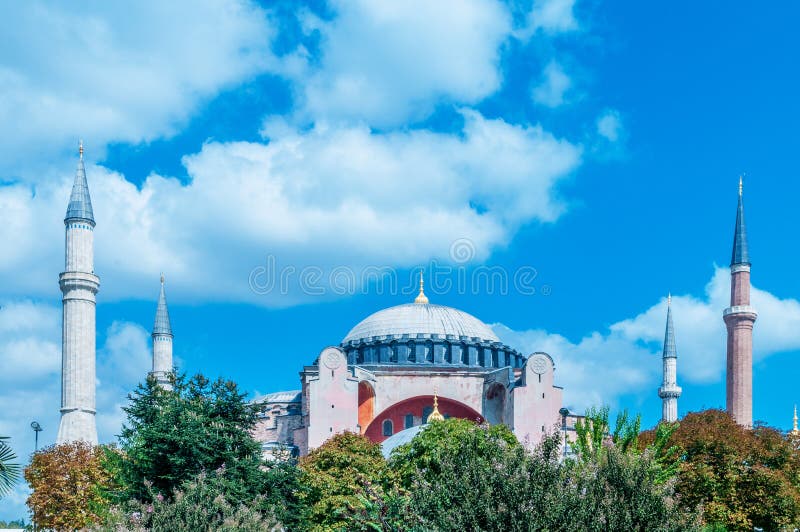 The Famous Mosque in Turkish City of Istanbul Stock Photo - Image of ...