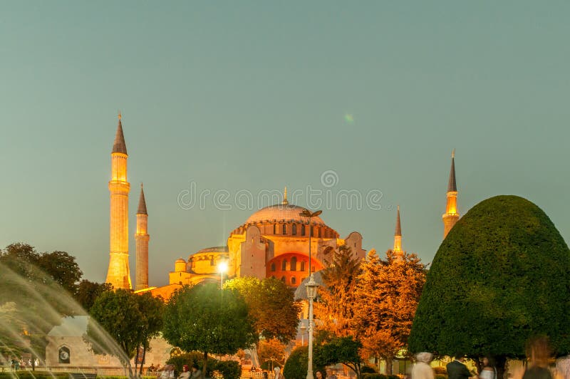 The Famous Mosque in Turkish City of Istanbul Stock Image - Image of ...