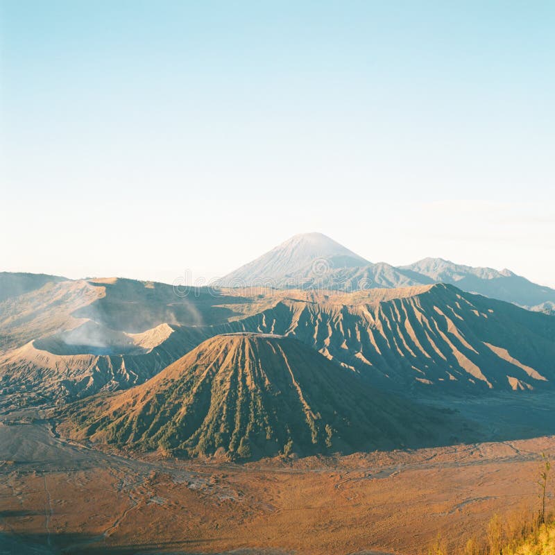 Famous Mount Bromo in East Java, Indonesia during the Daytime Stock ...