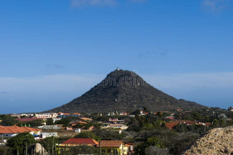 The Hooiberg stock image. Image of caribbean, blue, cruise - 32031477