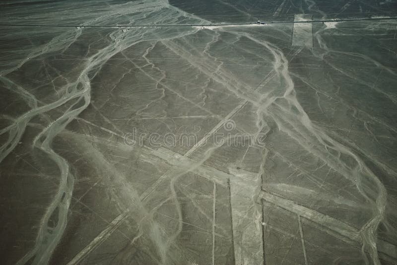 The Famous Nazca Lines in Peru, Here You Can See the Figure of a Parrot ...