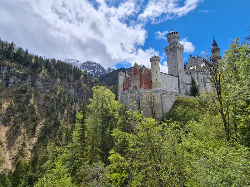 Famous Neuschwanstein Castle in Bavaria, Germany, Fall Stock Image ...