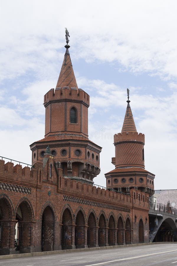 Famous Oberbaum Bridge in Berlin at Day Stock Photo - Image of history ...