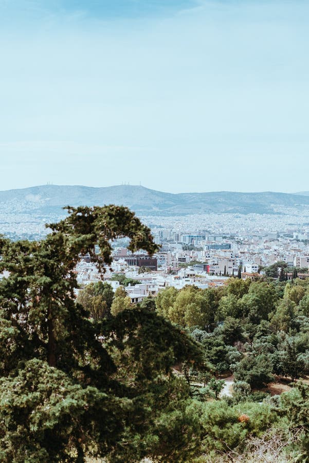 Famous Odeon Theatre in Athens, Greece, View from Acropolis Stock Photo ...