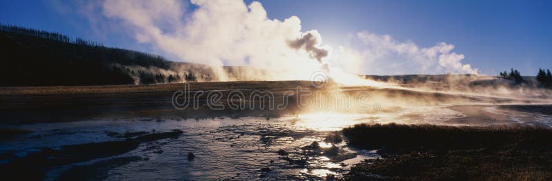Famous Old Faithful Geyser. Stock Image - Image of ecology, icon: 23160181