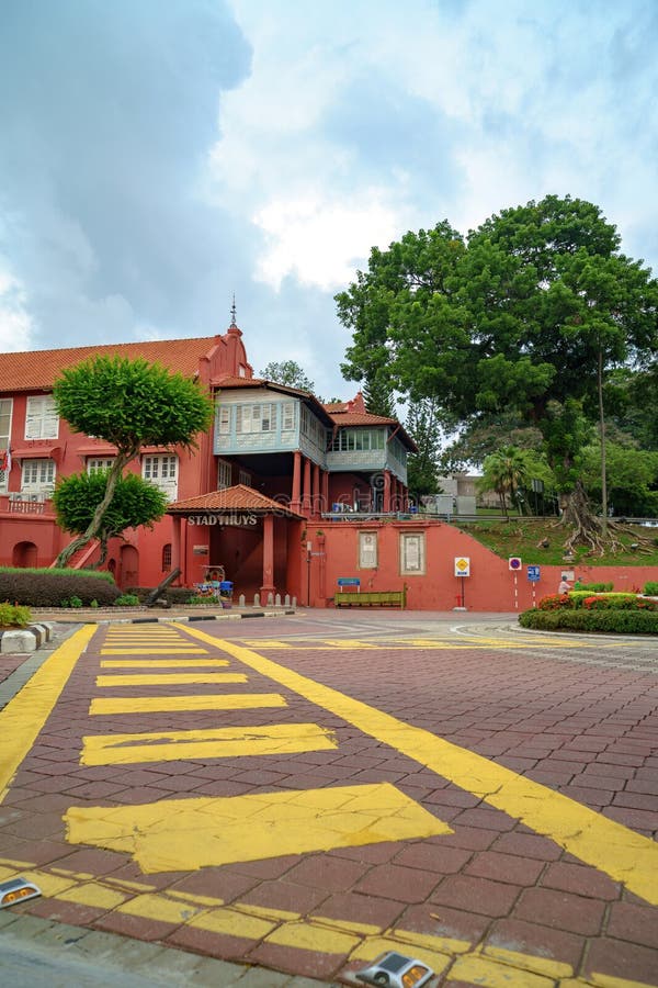 The Famous Oriental Red Building in Melaka Town Editorial Photography ...