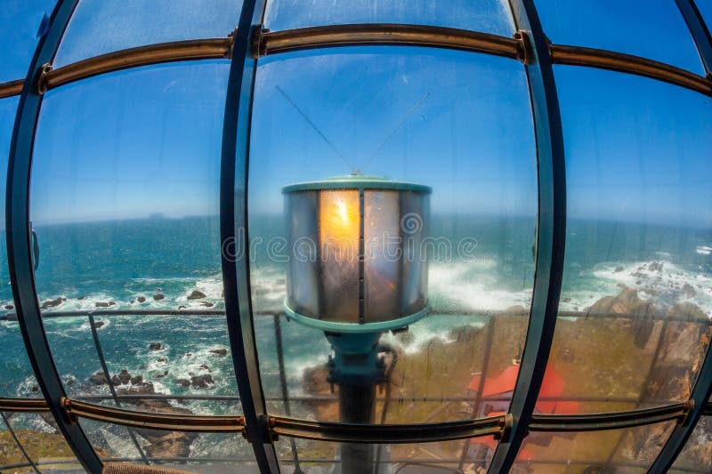 Point Arena Lighthouse in California Stock Image - Image of beach ...