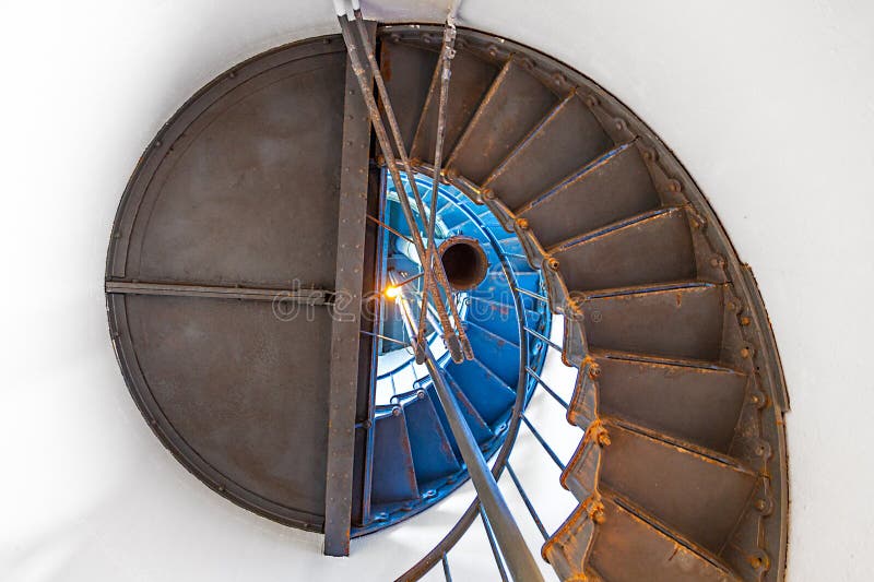 Famous Point Arena Lighthouse in California Stock Image - Image of ...