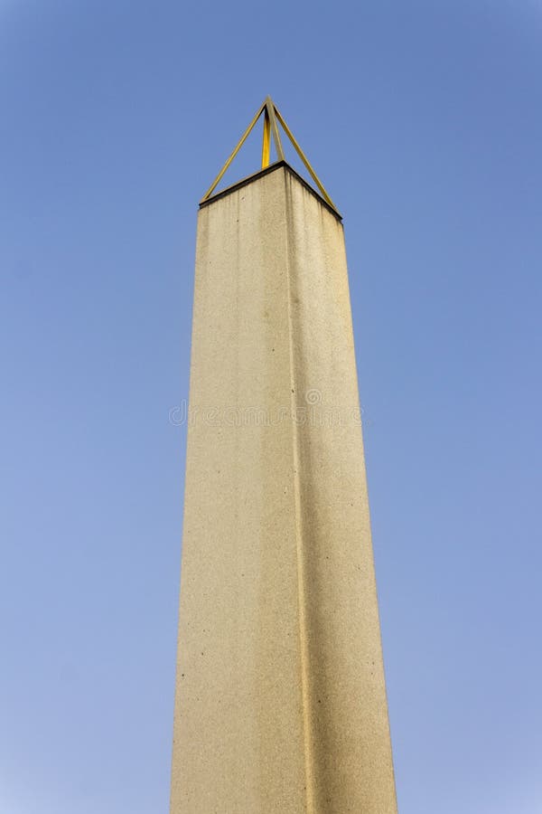 Famous Prague obelisk stock image. Image of yard, monolith - 33705641