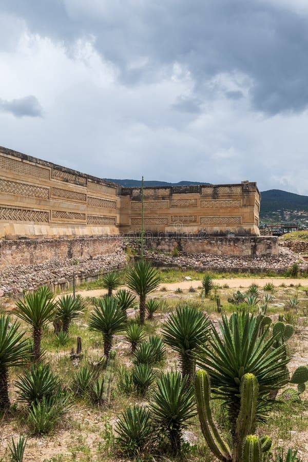 The Pre-columbian Archeological Site of Mitla in Oaxaca, Mexico Stock ...