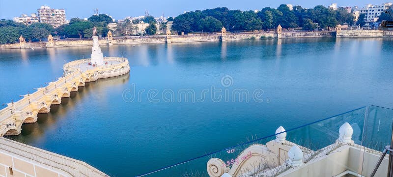 Famous Ranmal Lake Jamnagar, Gujarat, India. Stock Image - Image of ...