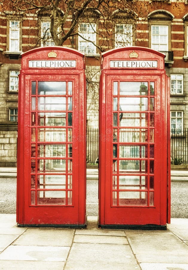 Red Telephone Booth stock image. Image of cabin, england - 22492841