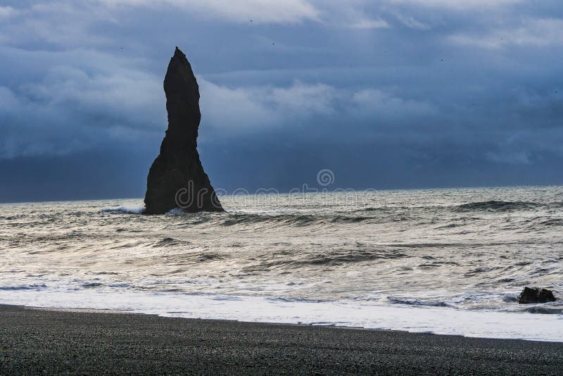 Famous Reynisdrangar Cliffs at South Coast of Iceland Stock Image ...