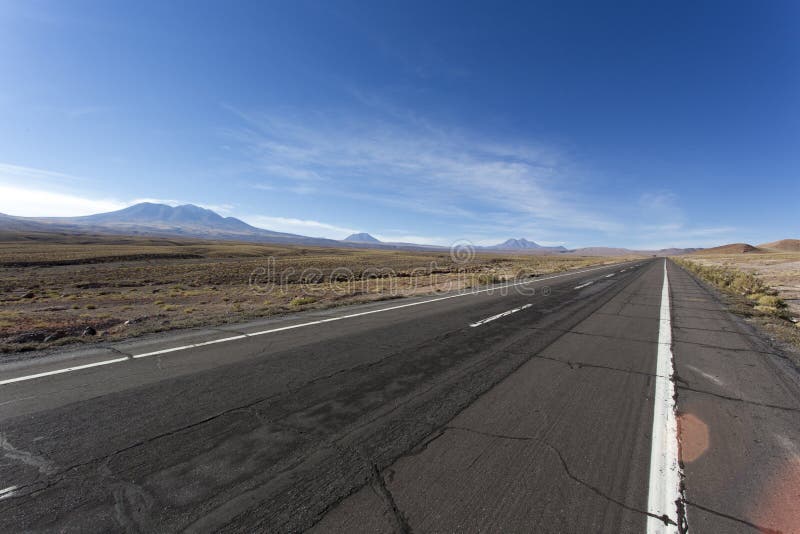 The Famous Route 5 in Chile Stock Photo - Image of america, chile ...