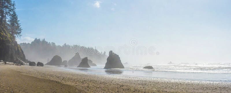 Famous Ruby Beach on the Pacific Coast, Olympic National Park Stock ...