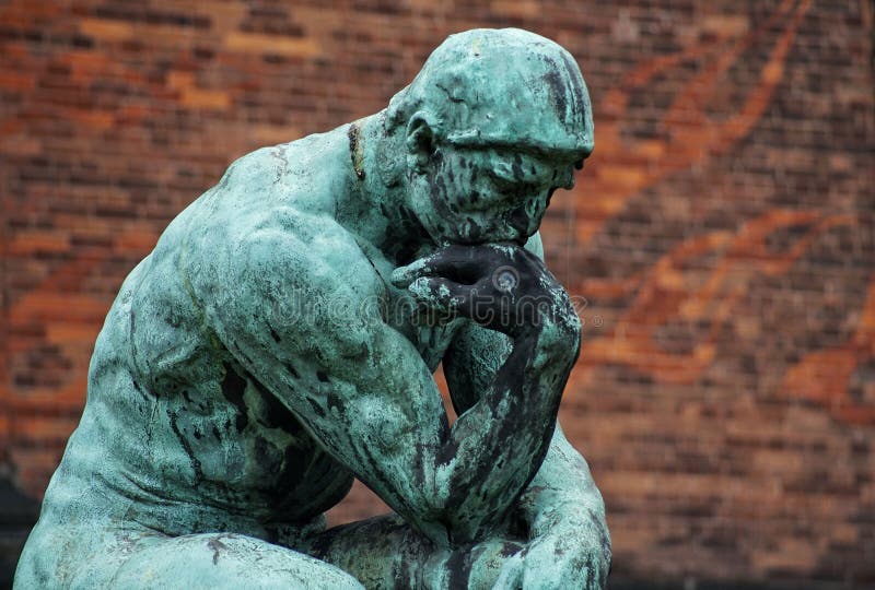 The Thinker by Auguste Rodin Editorial Stock Image - Image of france ...